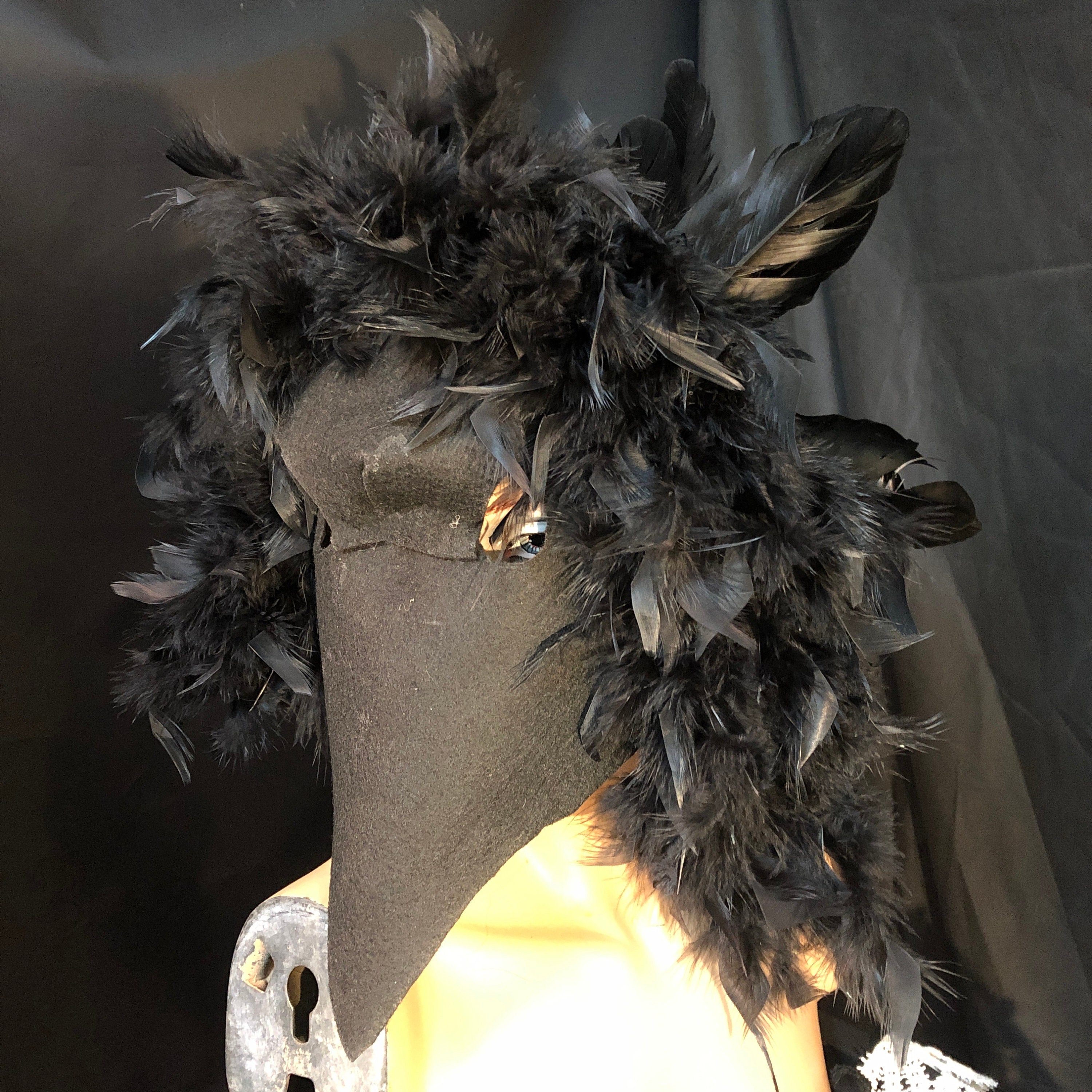 Plague Doctor Raven Mask - Goth Creepy Crow Mask - Halloween ...