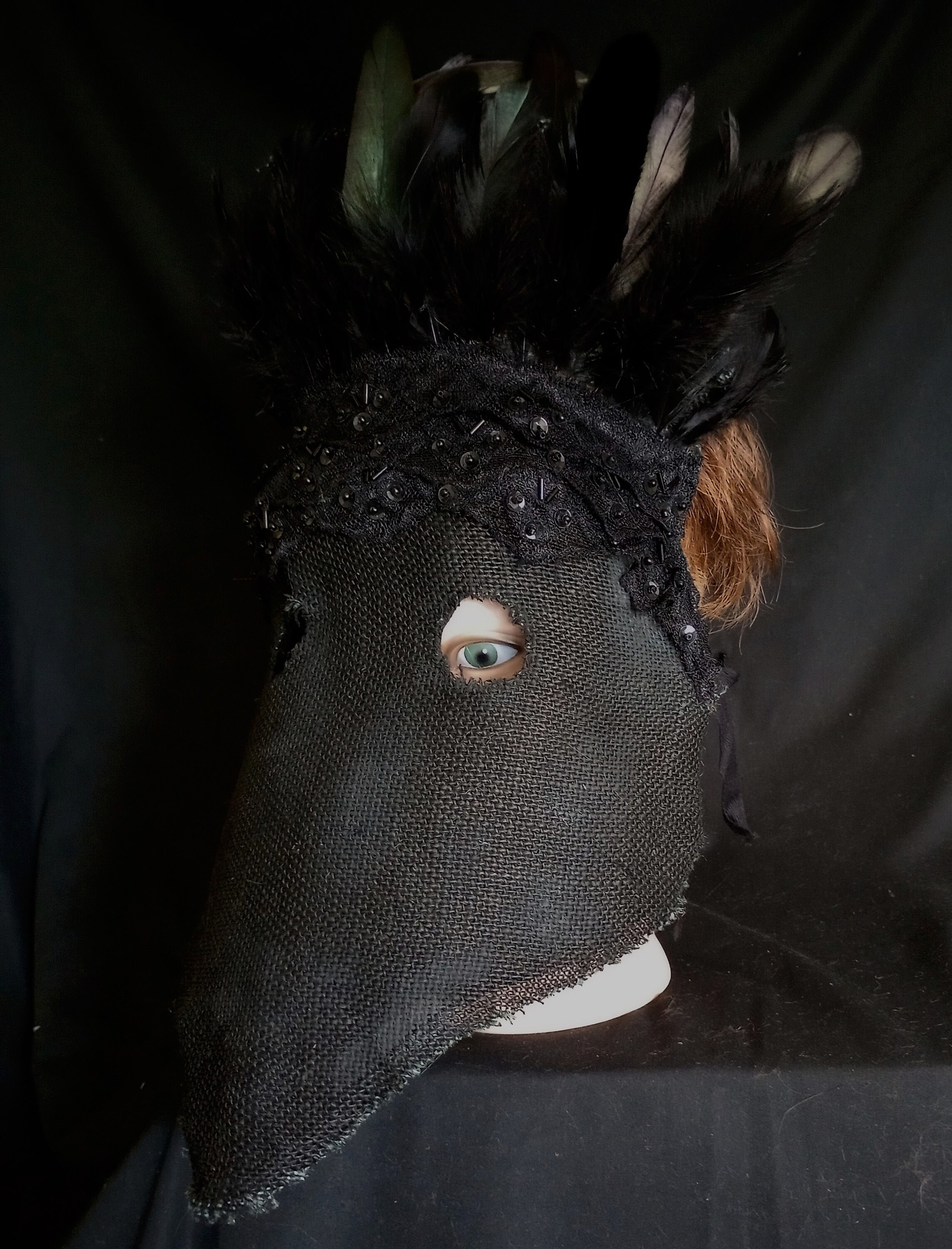 Plague Doctor Raven Mask Goth Raven Creepy Crow Mask Halloween ...