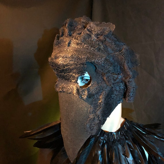 Plague Doctor Raven Mask Goth Raven Creepy Crow Mask - Etsy