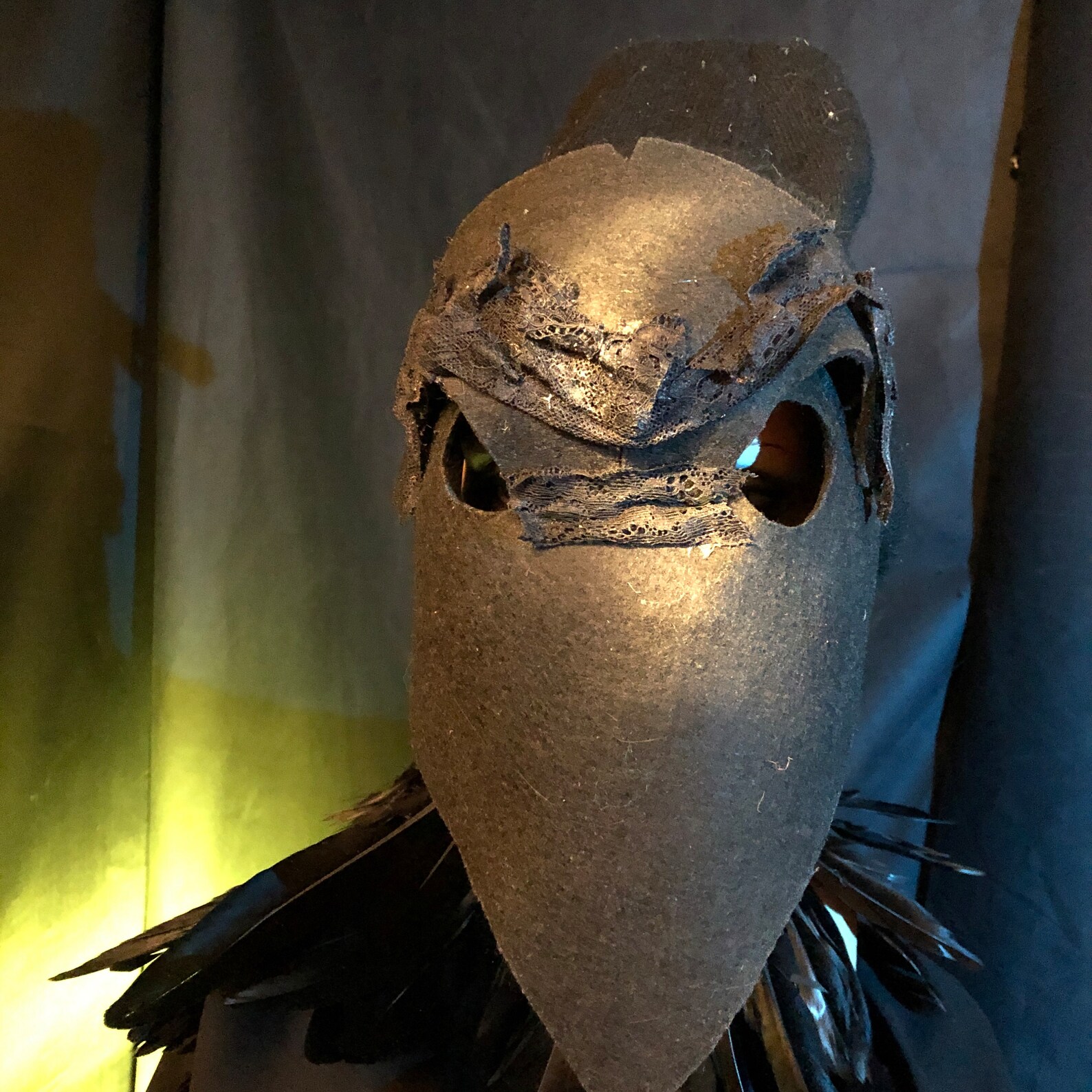 Plague Doctor Raven Mask Goth Raven Creepy Crow Mask Halloween ...