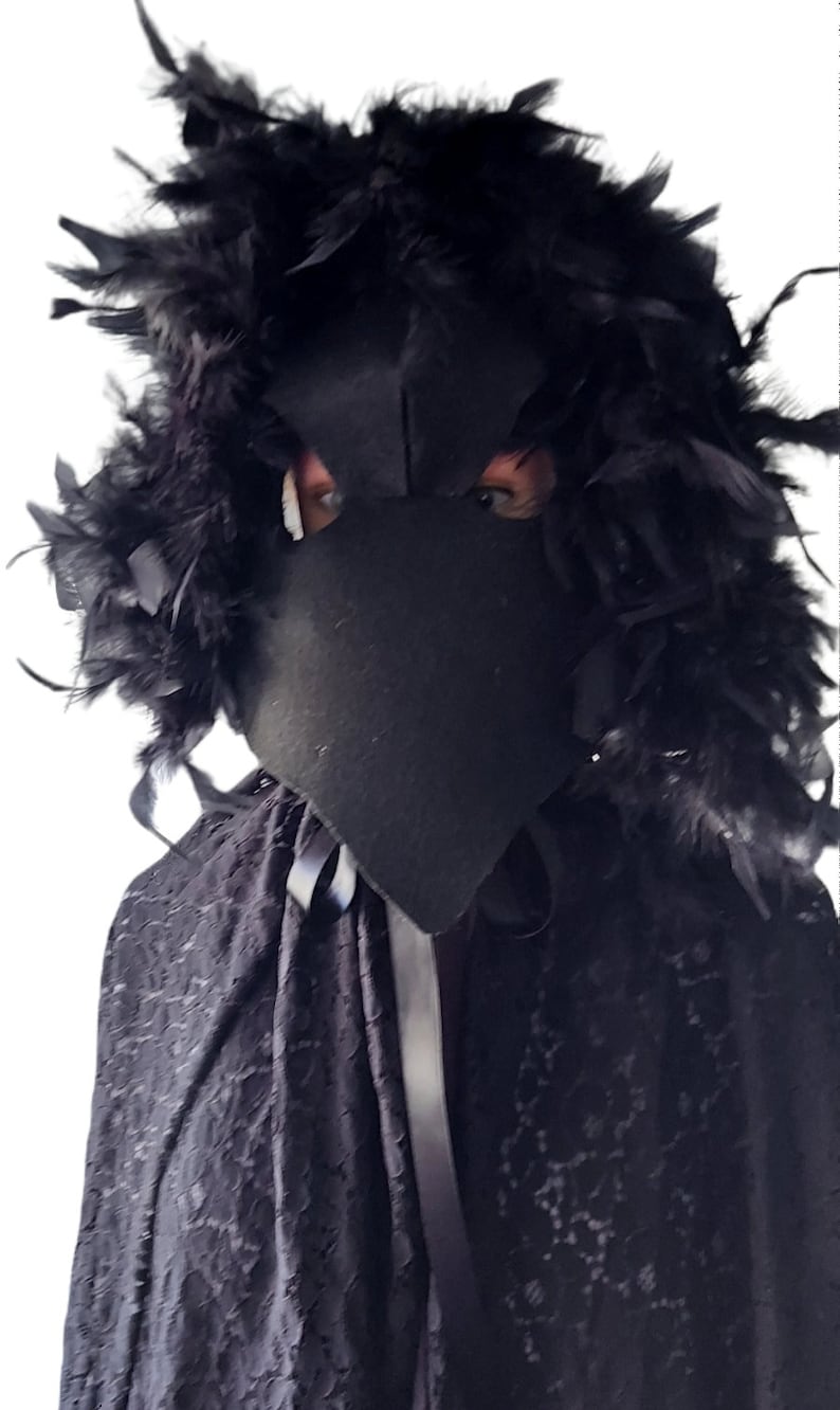 Plague Doctor Raven Mask Goth Raven Creepy Crow Mask - Etsy