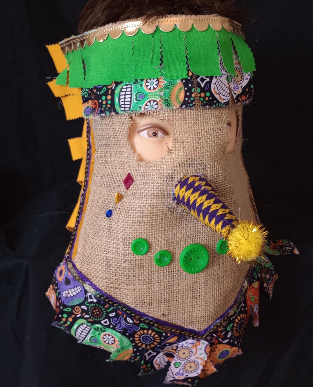 Cajun Mardi Gras Fringe Mask Masquerade Masks Carnival Masks Chicken ...