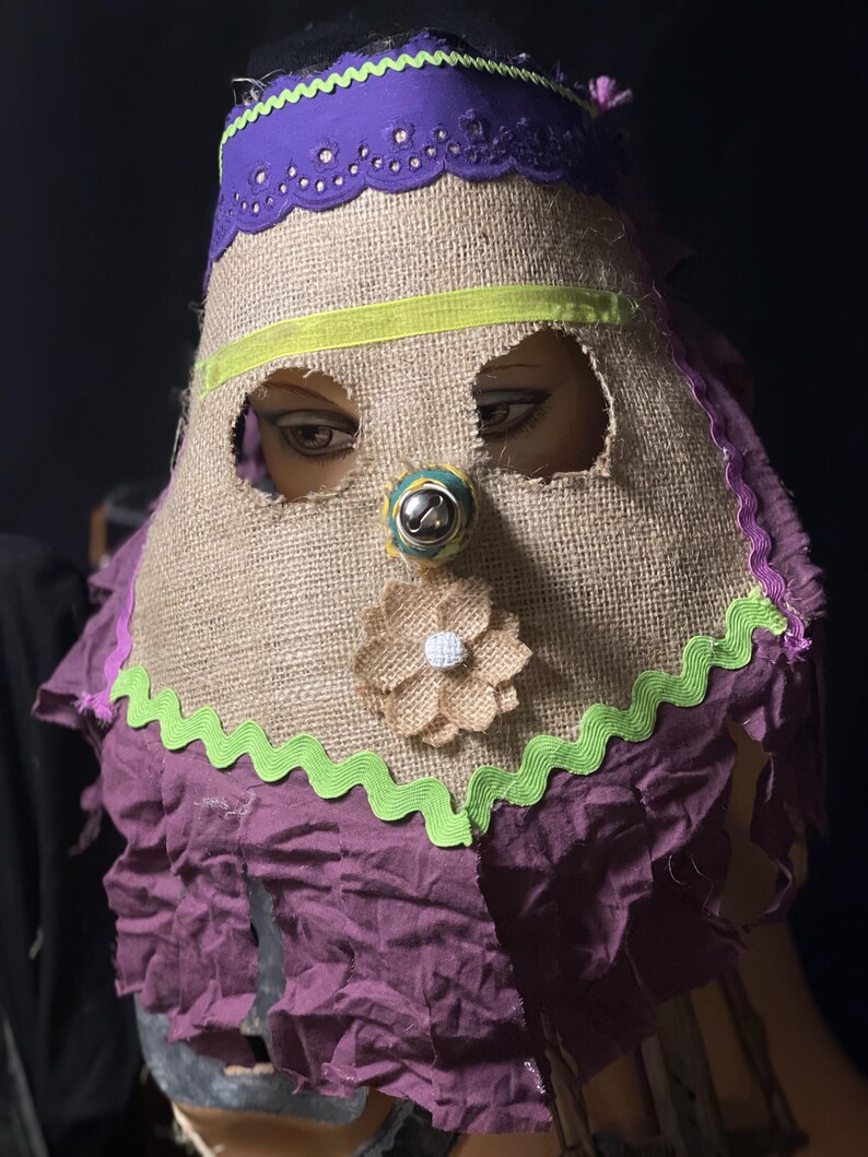 Cajun Mardi Gras Fringe Mask - Masquerade, Carnival, Chicken Chase ...