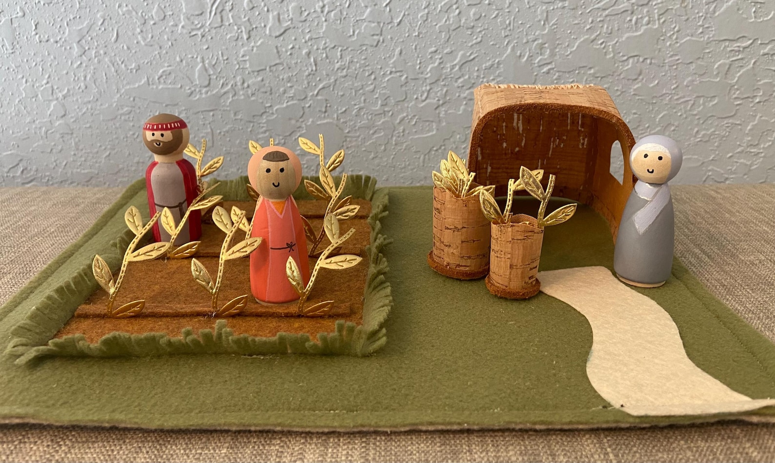 Ruth and Naomi Feltscape: Bible Story and Playmat for Small World Play ...