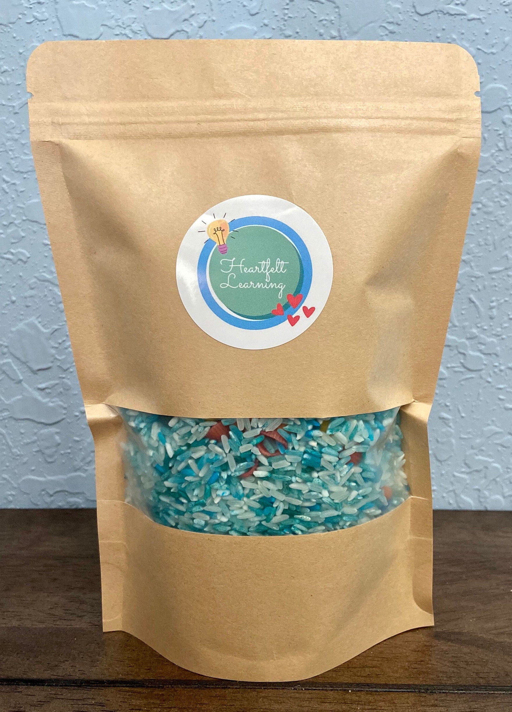 Ocean Sensory Filler, Colored Rice Filler, Filler for Sensory Bins - Etsy