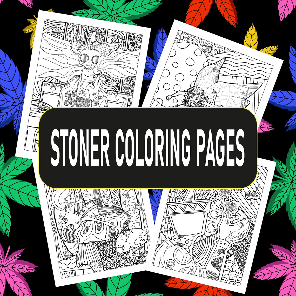 Stoner Coloring Book Stoner Coloring Books Stoner Coloring - Etsy