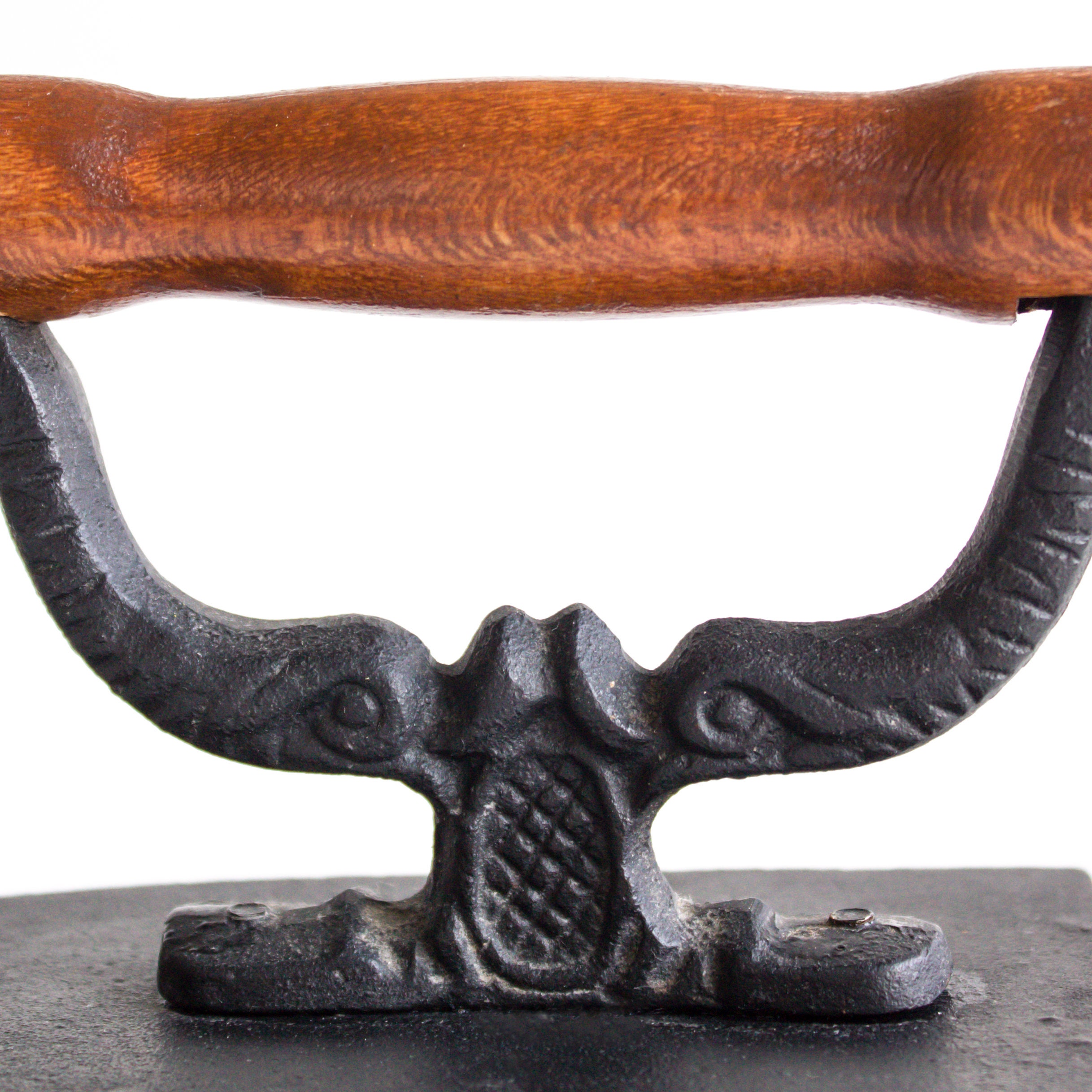 Vintage Antique Coal Fired Clothes Iron Hand Forged Cast Iron Made in ...
