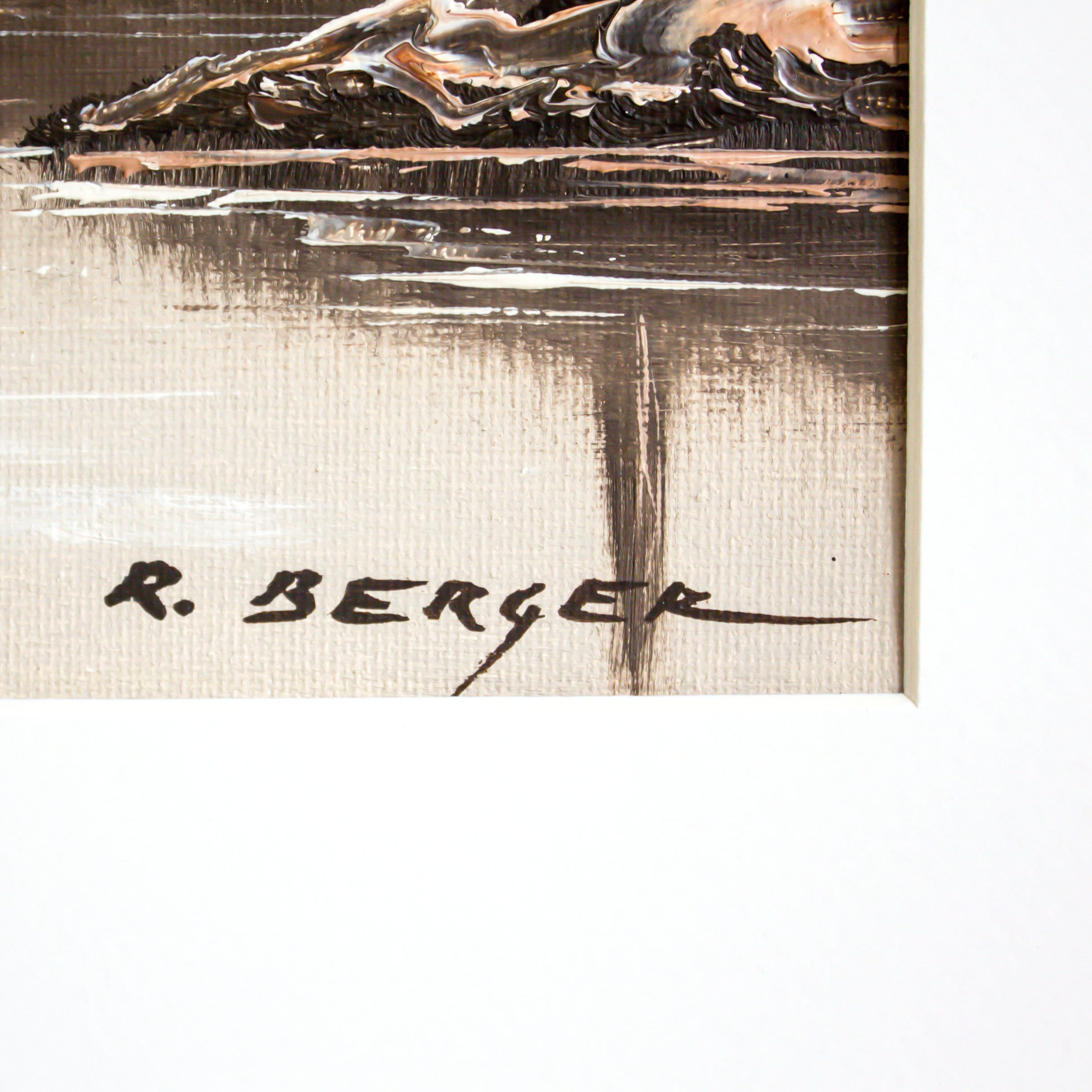 Vintage Original Signed by Artist R. Berger Oil Painting West Coast ...