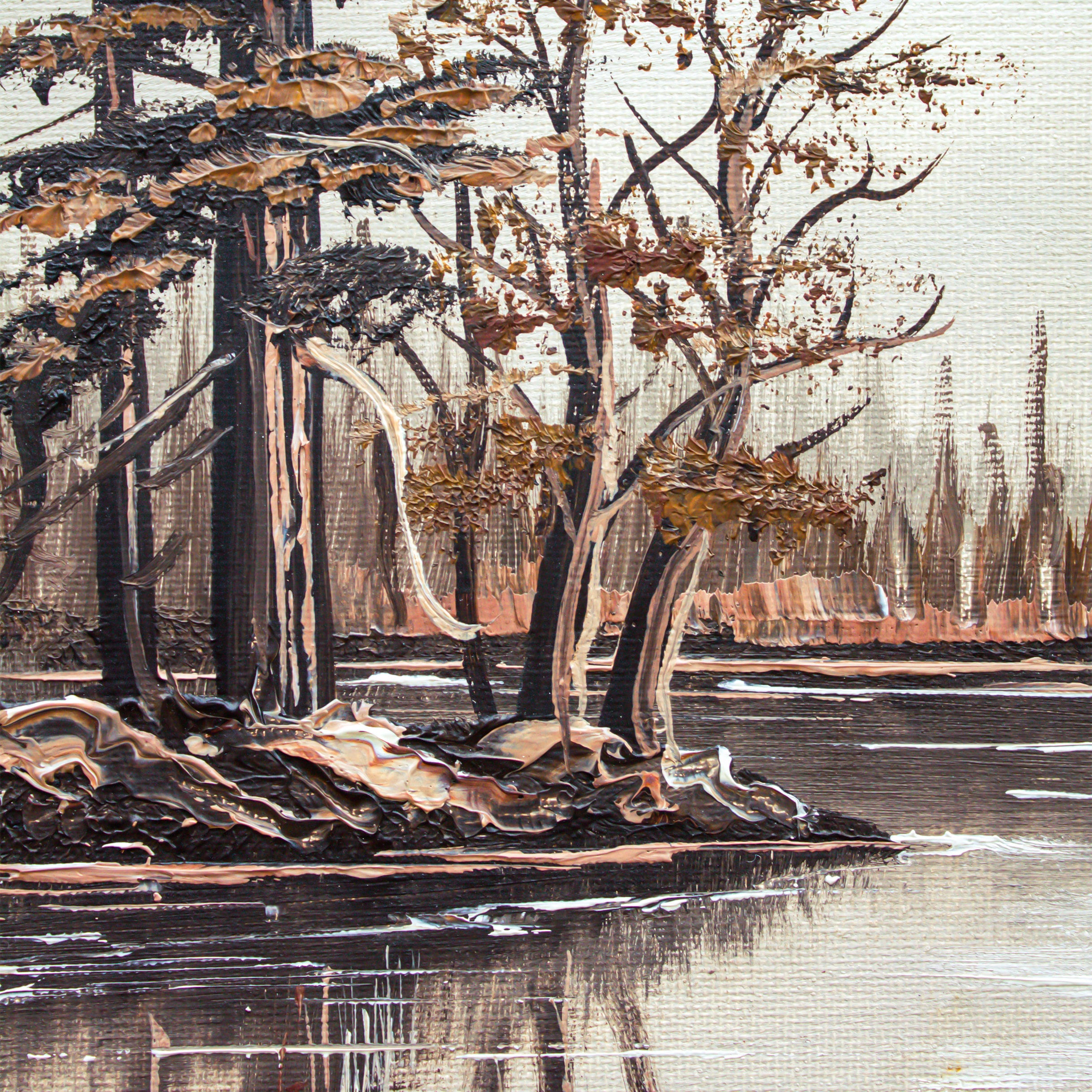 Vintage R. Berger Oil Painting: West Coast Forest Landscape, Framed Art ...