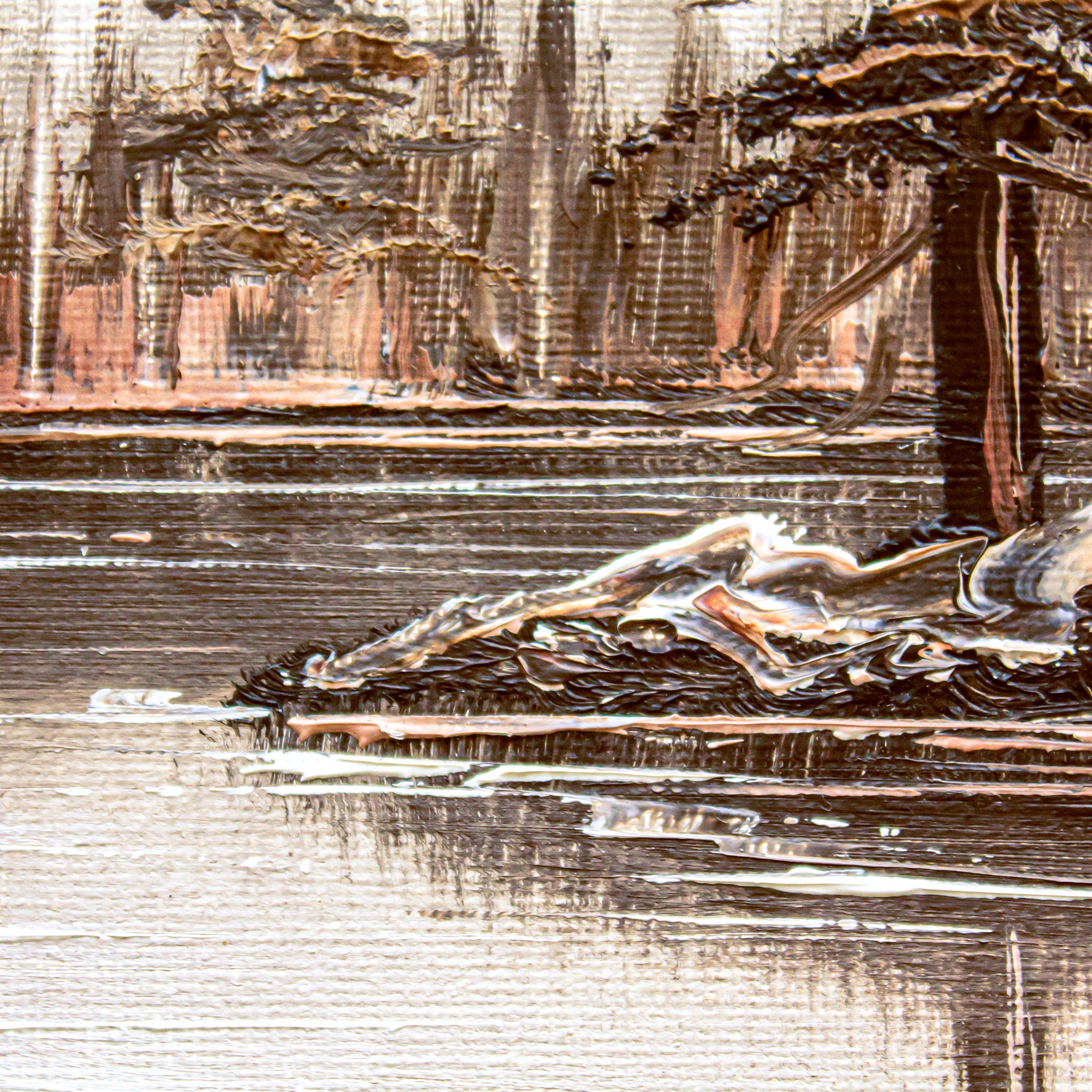 Vintage R. Berger Oil Painting: West Coast Forest Landscape, Framed Art ...