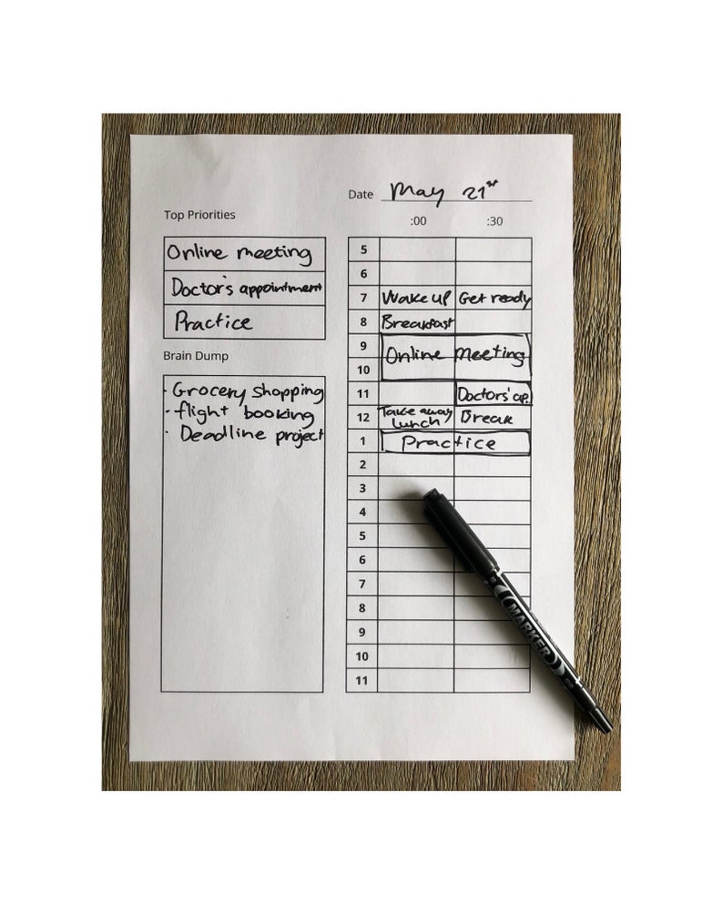 The Original Timebox Template - Etsy