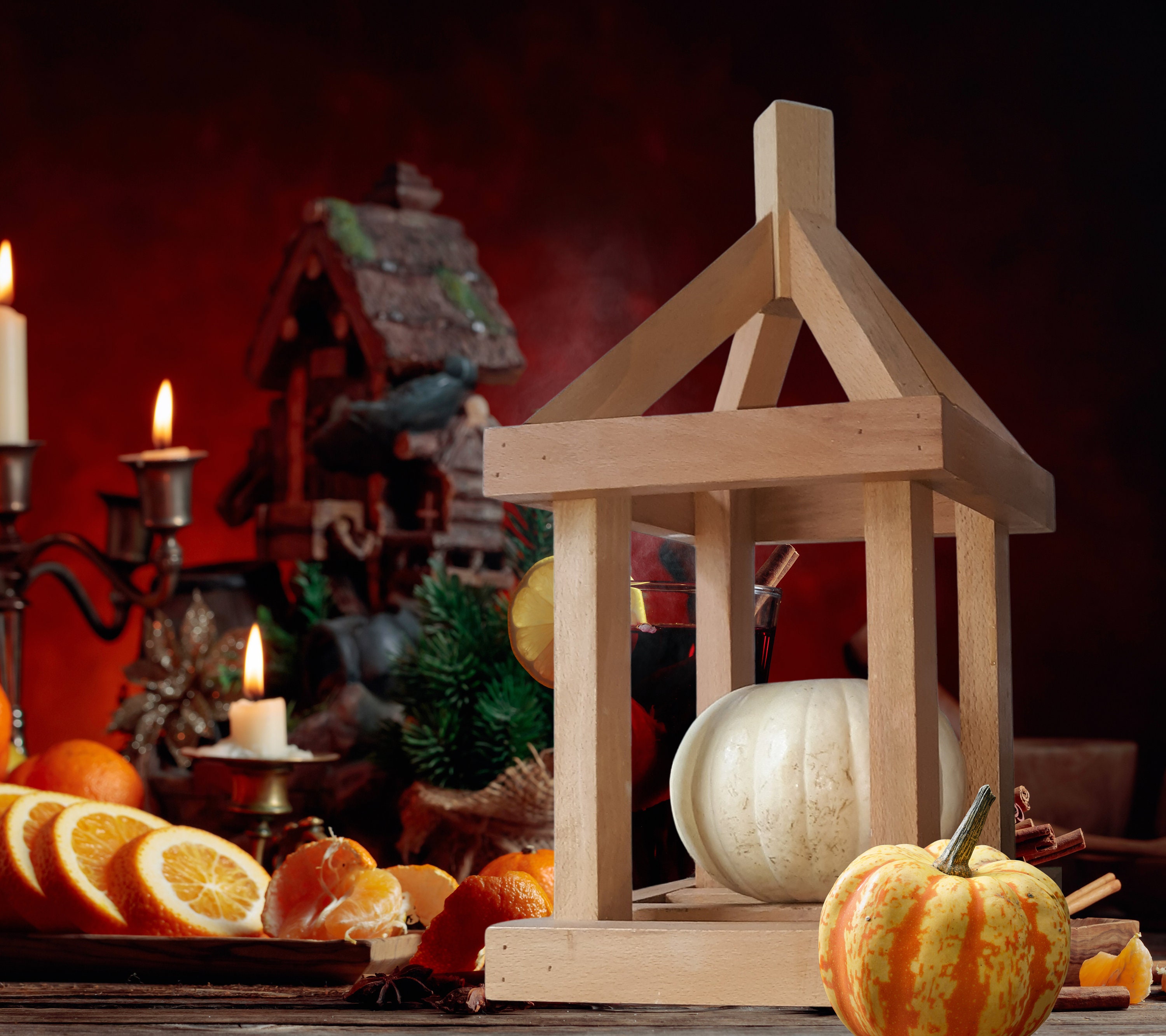 Large Reclaimed Wood Lanterns, Cottage Core Wedding Centerpieces ...