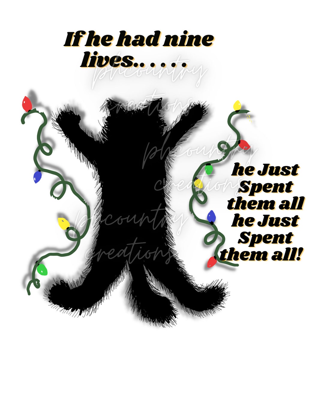 Png Download, Digital Download Load, Christmas Vacation Fried Pussycat ...