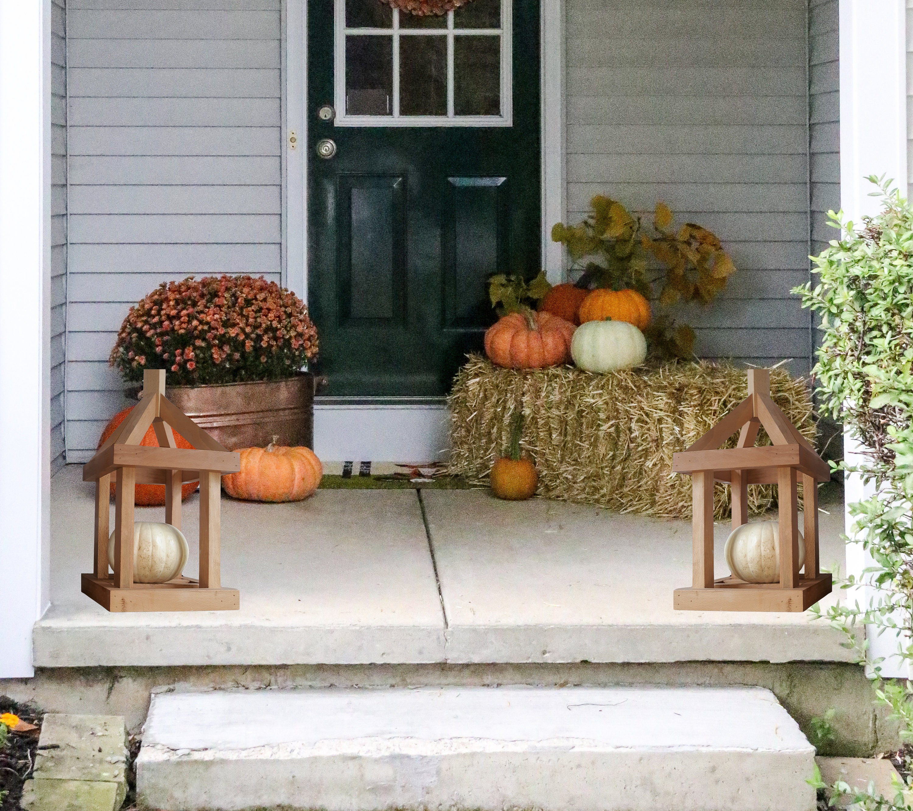 Large Reclaimed Wood Lanterns, Cottage Core Wedding Centerpieces ...