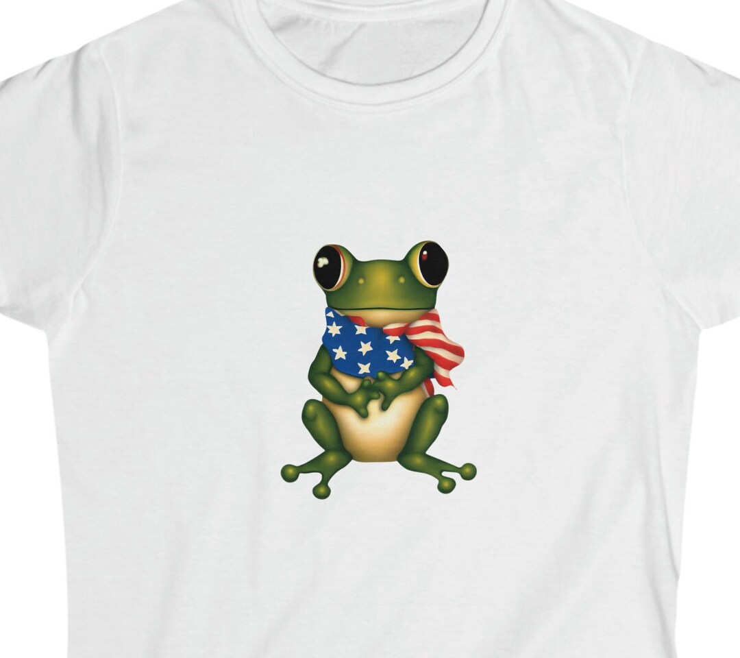 American 4th of July Frog, Patriotic Frog With USA Flag, Happy 4th of ...