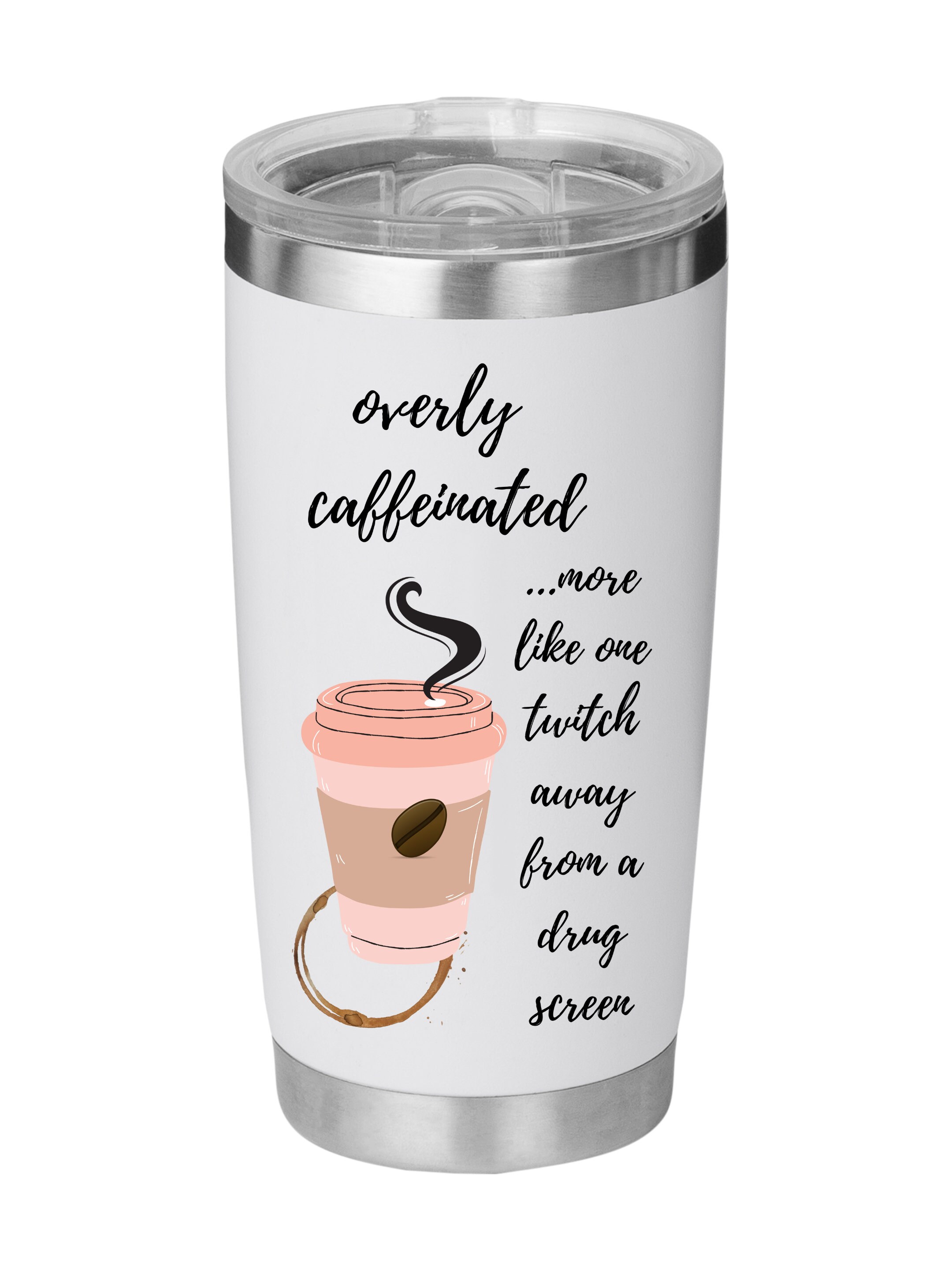 Overly Caffeinated, Cappuccino, Coffee Bean, Java Cup, PNG - Etsy