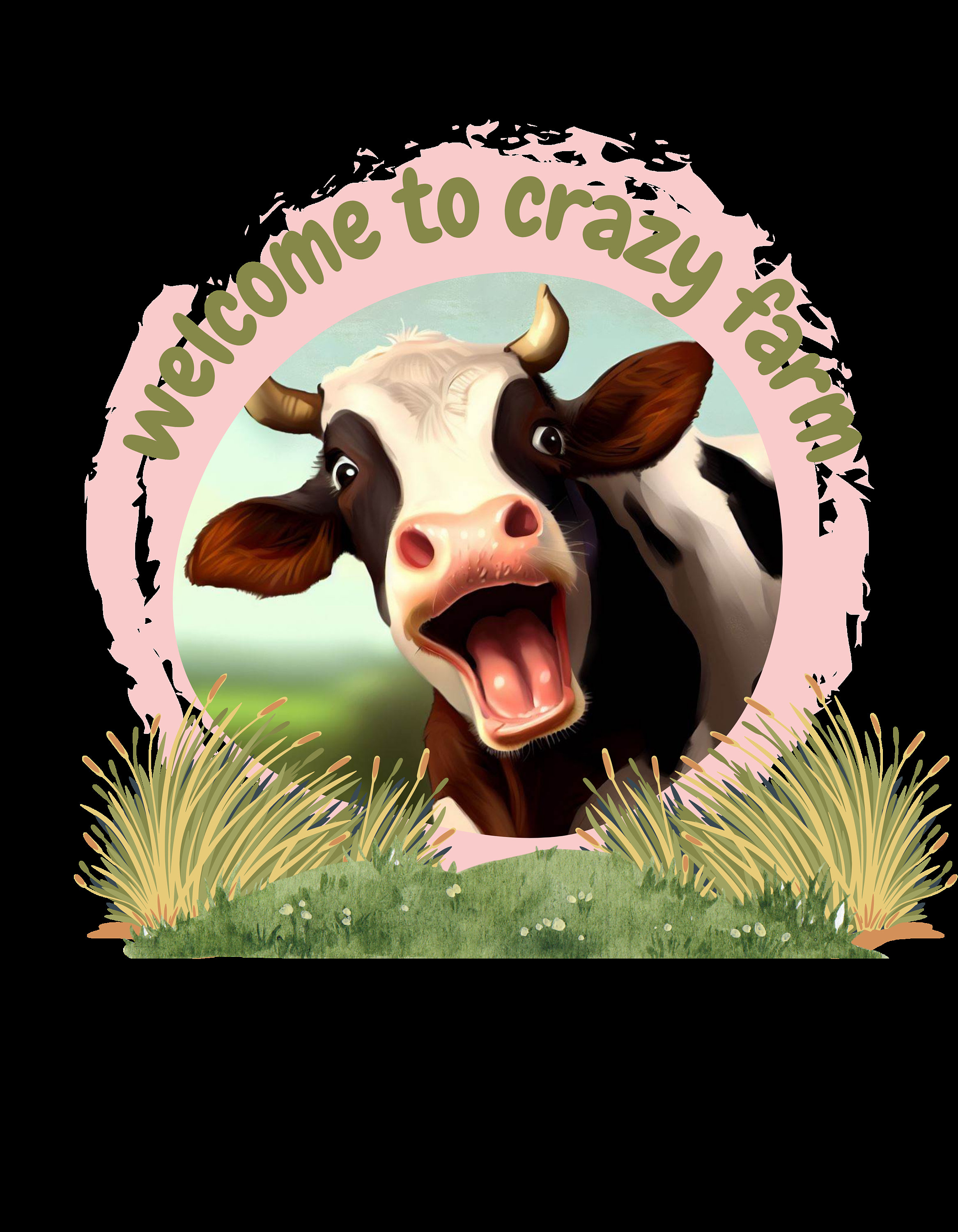 Laughing Cows Prints, Funny Farm Cows, Smiling Cow, Happy Heifer ...