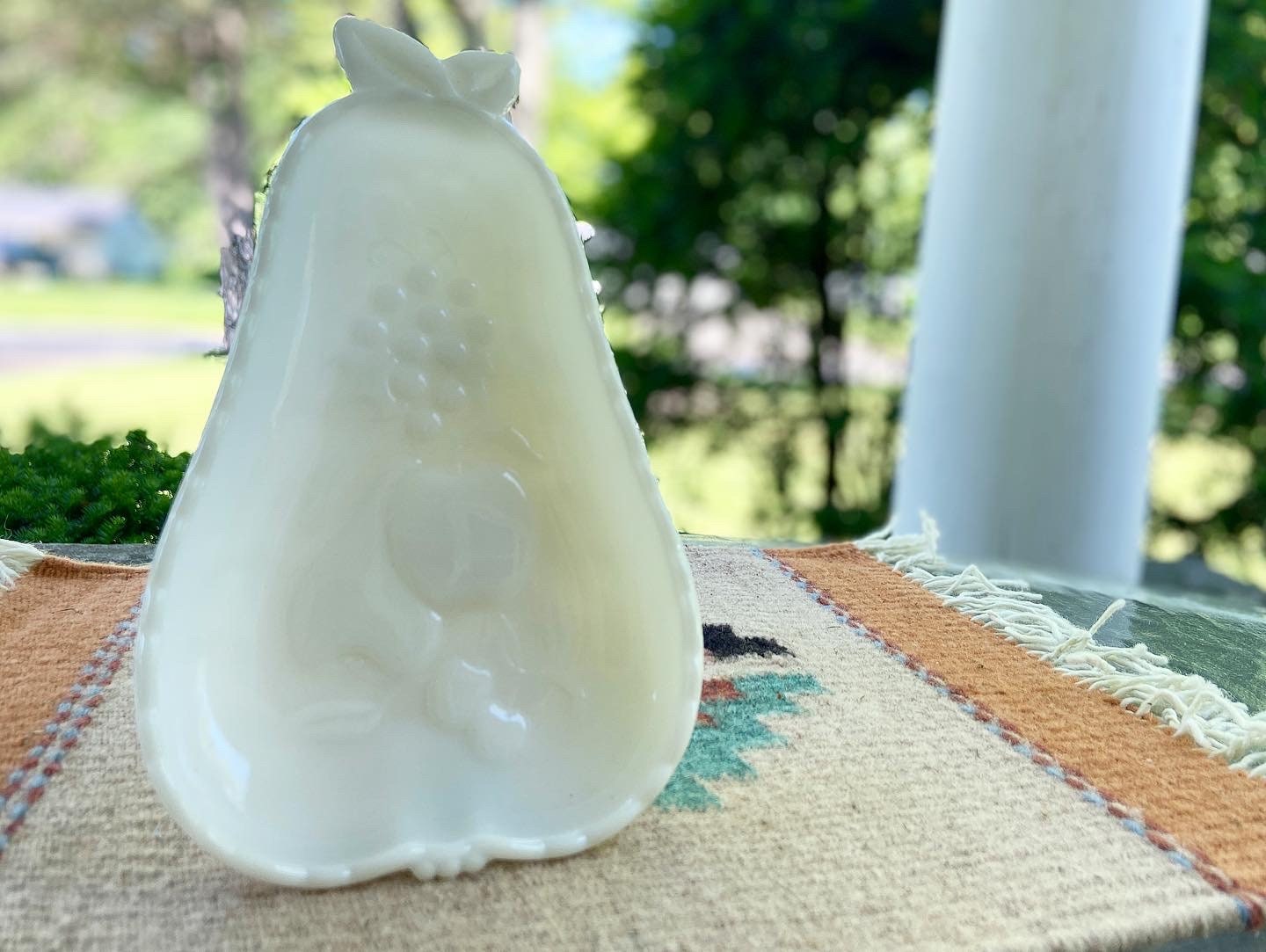Hazel Atlas Pear Milk Glass - Etsy