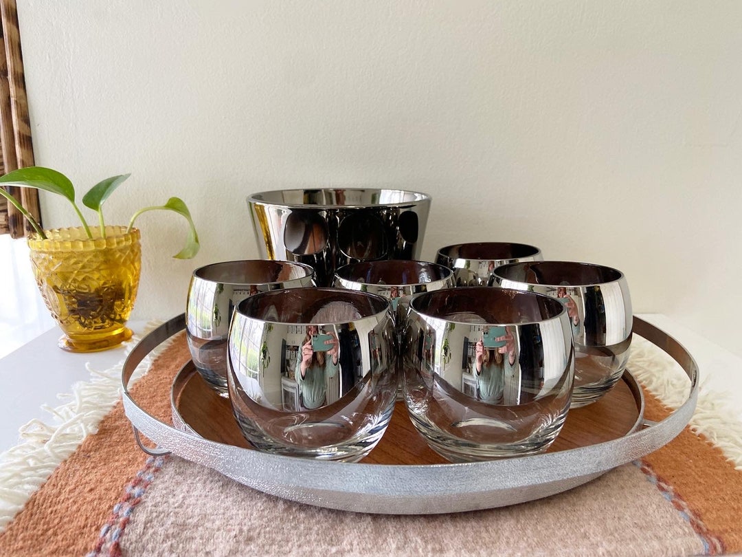 Vintage Viteron Queen’s Lusterware Barware Set + Tray - Etsy