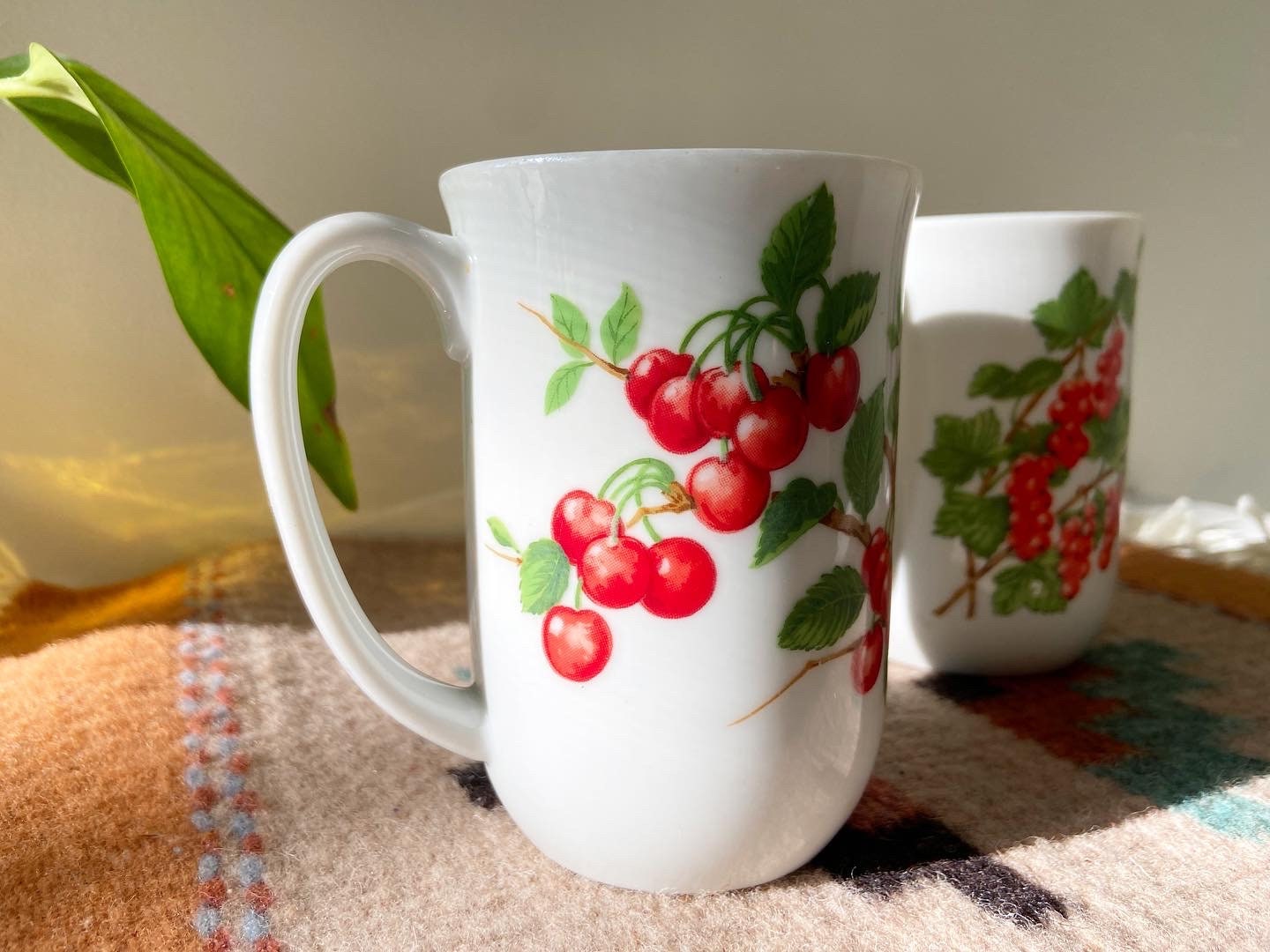 Berry Cerise Anglaise Mugs Collection Made by Seymour Mann Inc. - Etsy