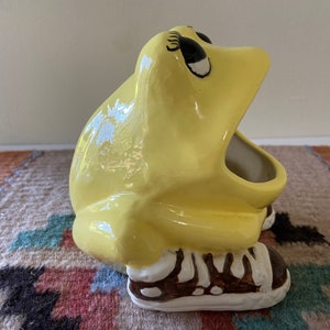 Vintage Frog Kitchen Sink Sponge Holder With Shoes, Ceramic, 1970's ...