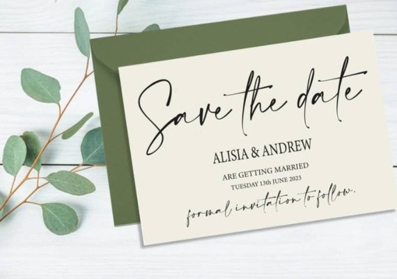 Save the Date Classic - Etsy