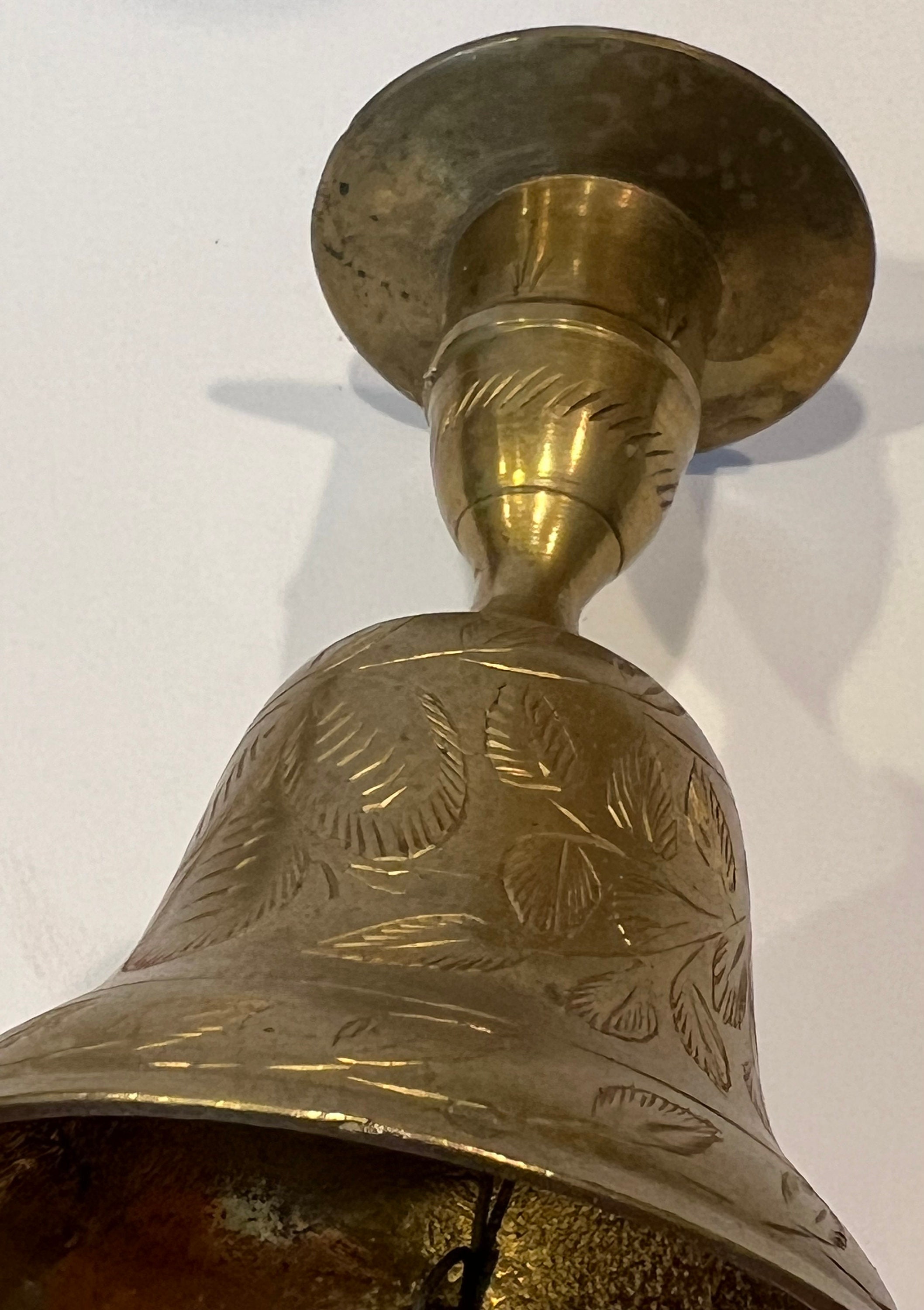 Vintage Lot of 2 Brass Bells of Sarna Candlesticks Candle Holders ...