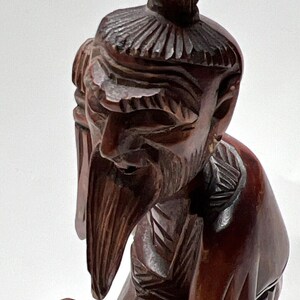 Vintage Chinese Asian Hand Carved Wood Fisherman Koi Fish As-is - Etsy