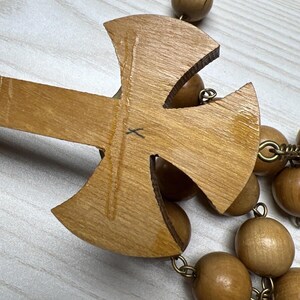 Vintage Rachel Rust Catholic Religious Rosary Wall Decor Wood Bead ...