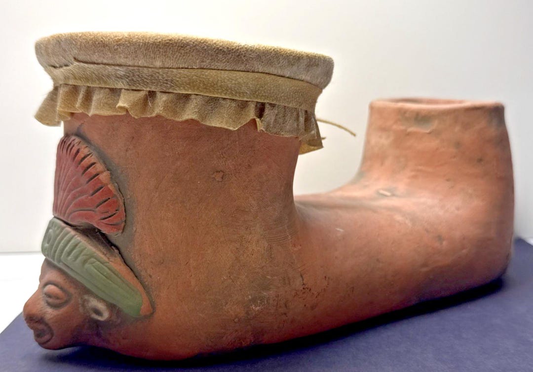 Vintage Mayan Aztec Folk Art Terracotta Clay Water Drum Figural Hide - Etsy