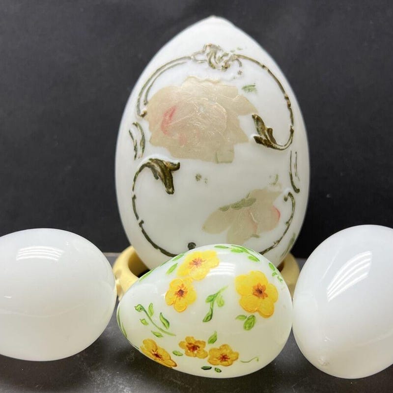 Glass Eggs - Etsy