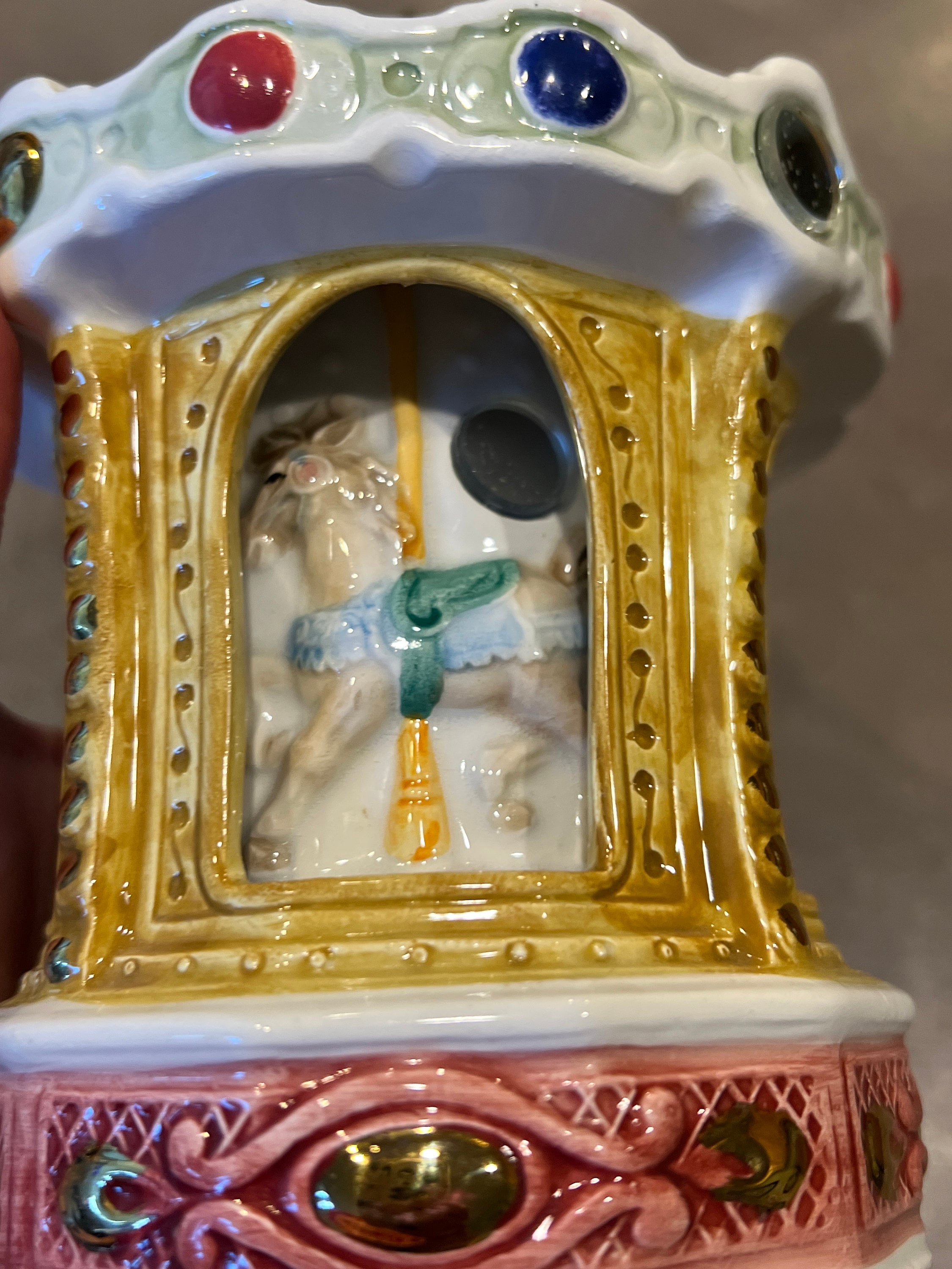 Vintage Schmid Musical Collectibles Carousel Waltz Porcelain Rotating ...