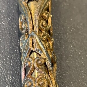 Old Ornate Gold Filigree Jeweled Pencil Pen Carbon Steel? Metal READ - Etsy