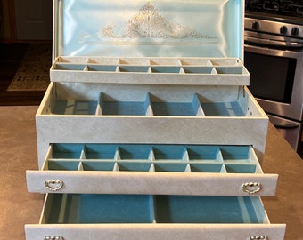 Blue Jewelry Box | Etsy