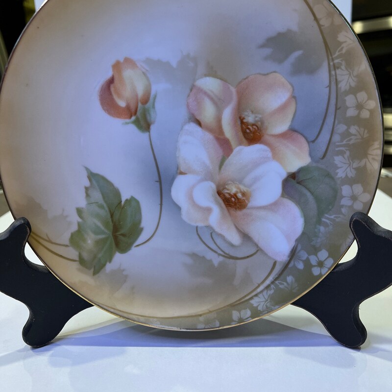 Vintage Floral Plate - Etsy