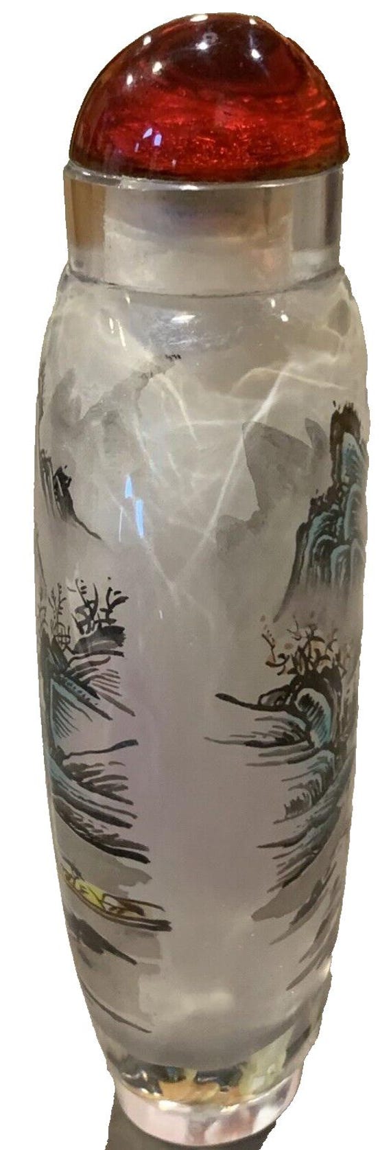 Vintage Chinese Reverse Painted Snuff Bottle Landscap… - Gem