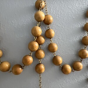 Vintage Rachel Rust Catholic Religious Rosary Wall Decor Wood Bead ...
