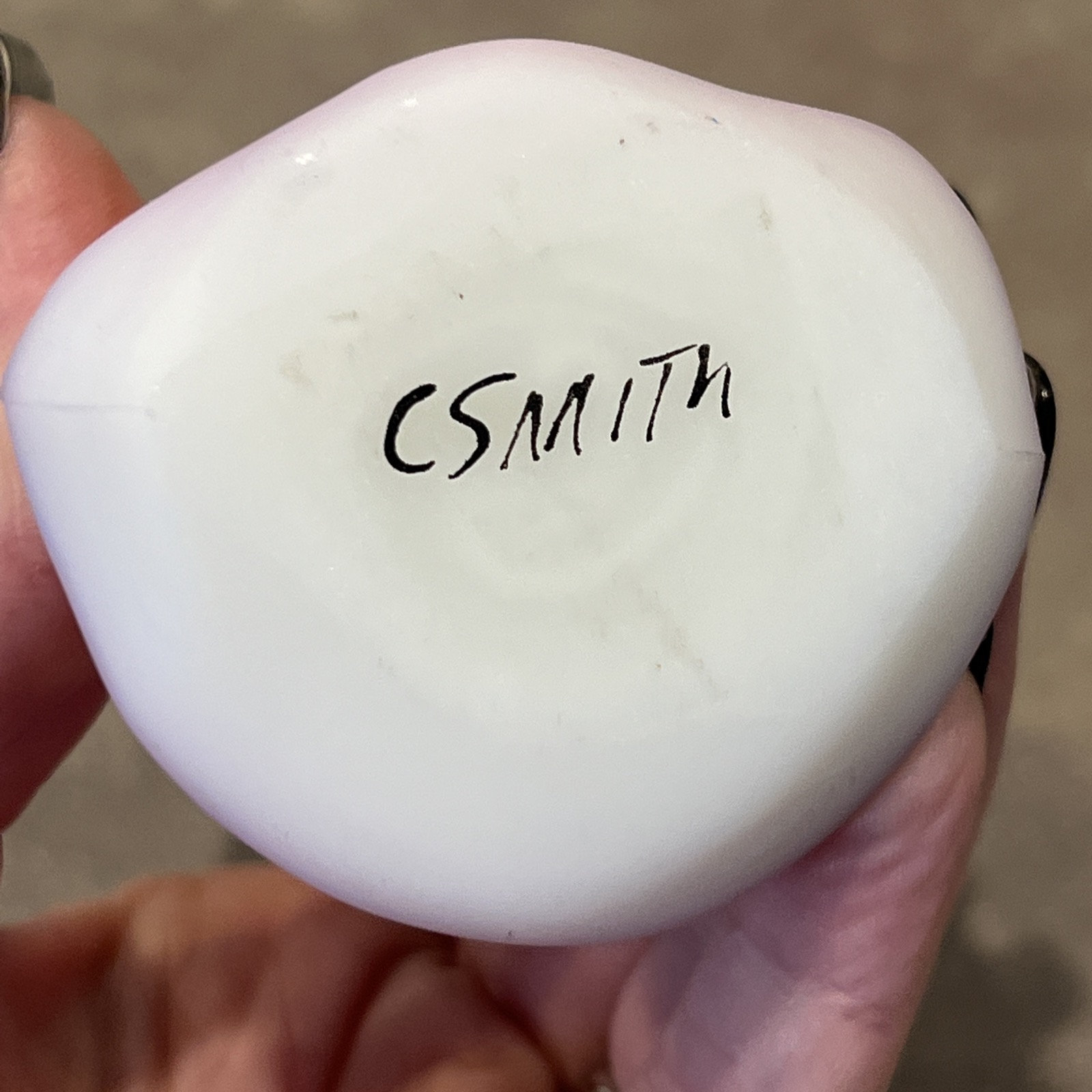 Vintage Fenton Glass Custard Satin Angel Hand Painted Signed Floral ...