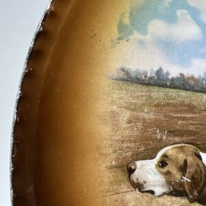 Antique RK Beck German Hand Painted Pointers Retrieving Hunting Dogs ...