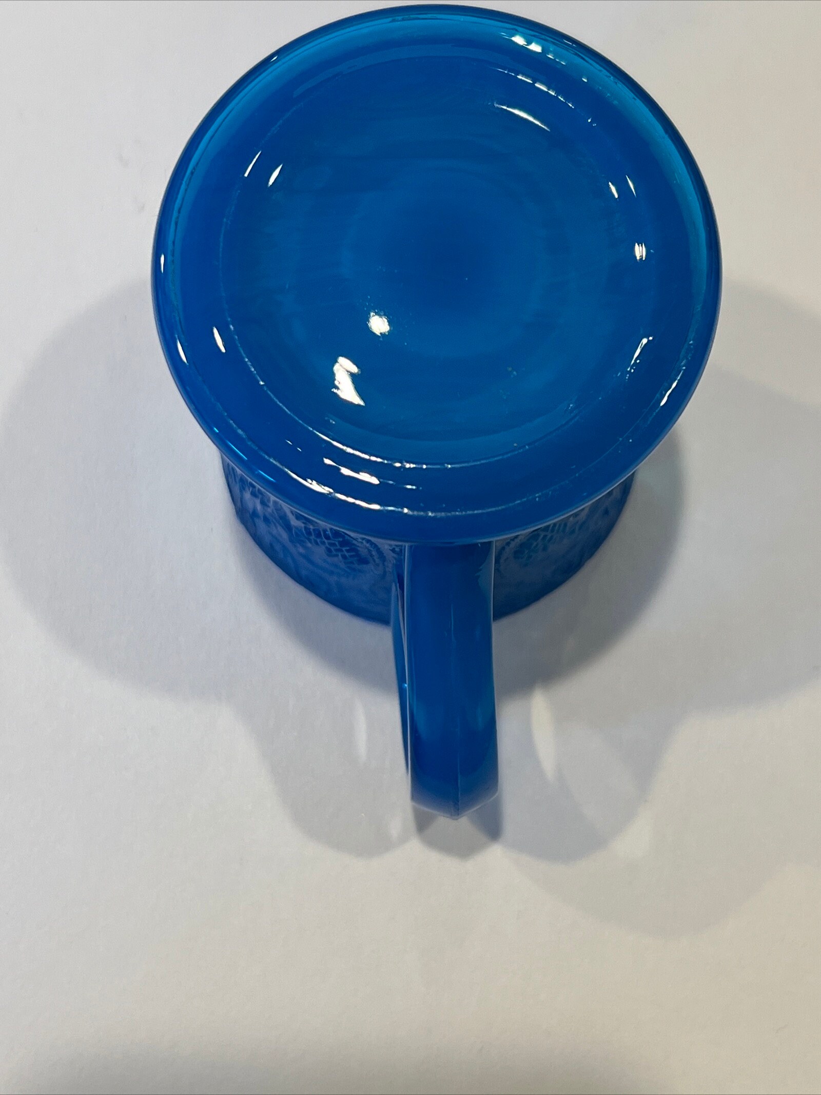 EAPG Bryce Walker Blue Opalescent Swiss Bead Relief Grape Scroll Toy ...