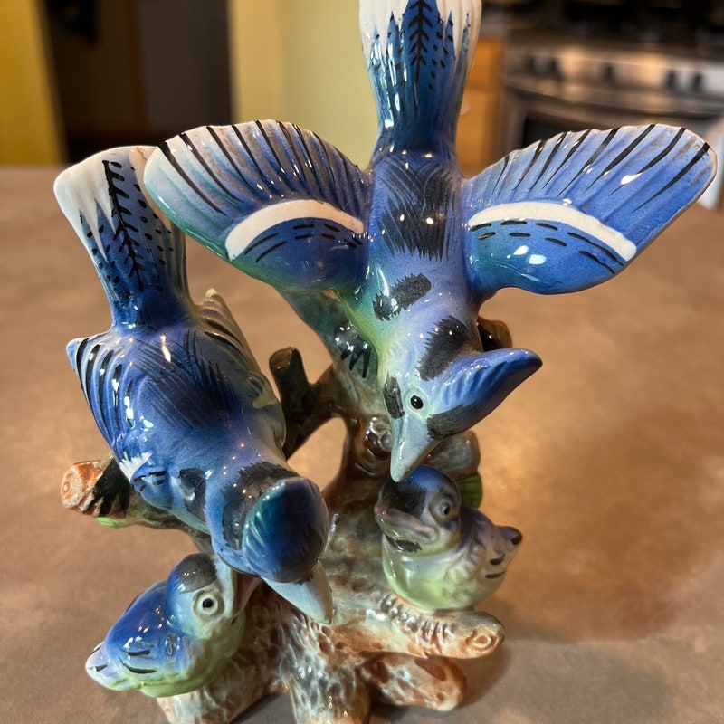 Vintage Napco Blue Bird - Etsy