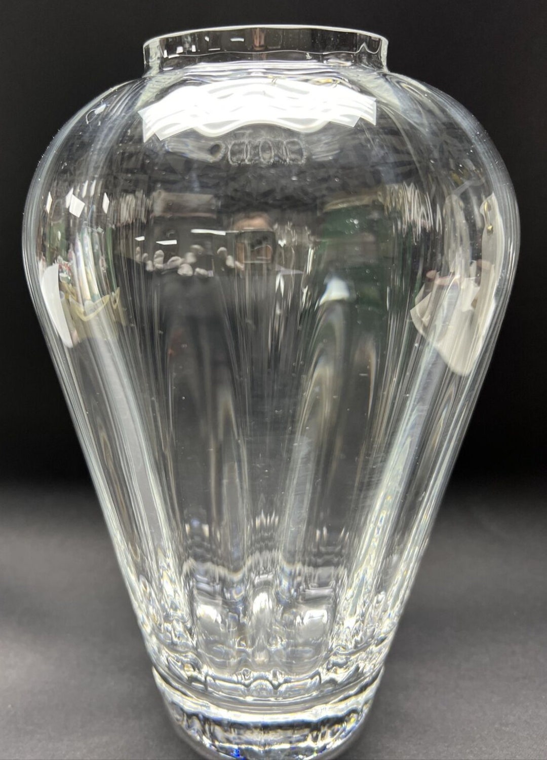 Vintage Lenox Optika Illusion Crystal Vase Optical Signed READ - Etsy