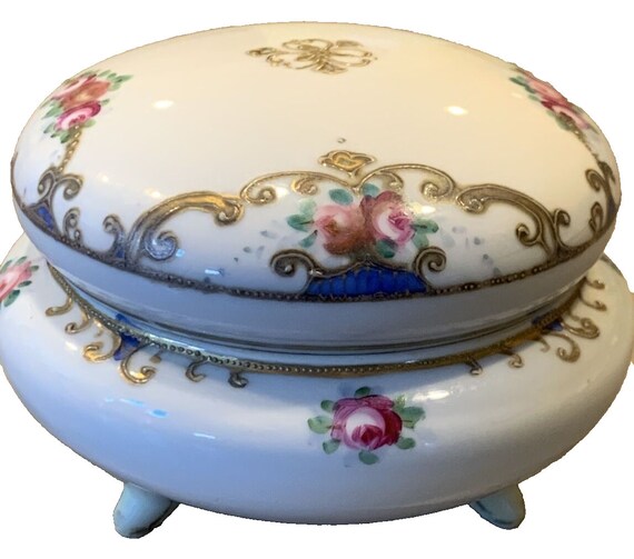 Old Nippon Morimura Japan Vanity Dresser Trinket Powd… - Gem