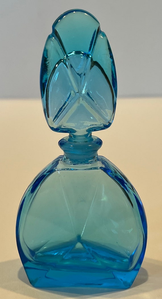 bohemian czech glass blue - Gem