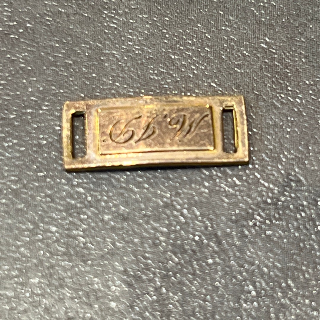 Vintage JMF Co Pat Pending Gold Metal Monogram MFD Initials Link ...