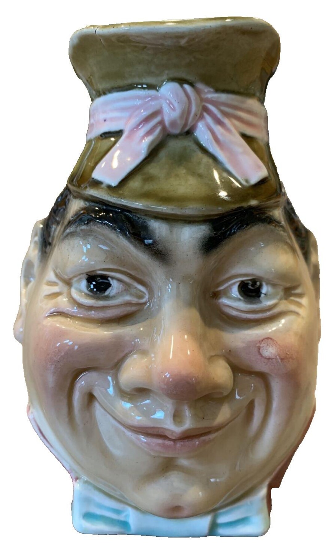 Antique Austrian Majolica Figural Head Toby Mug Jug Jar Marked 7890 - Etsy