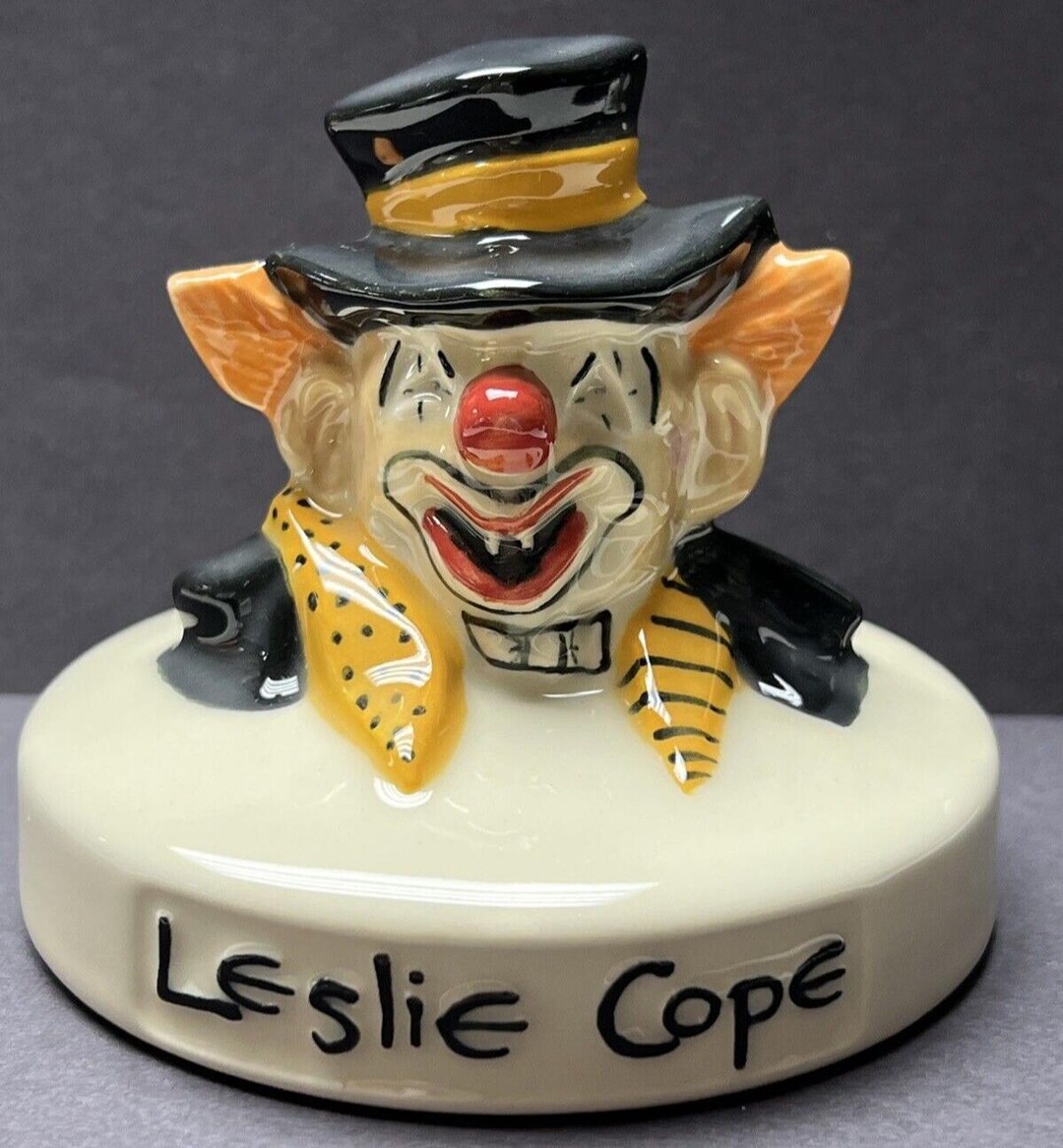 Antique Mccoy Pottery Leslie Sydney Cope Clown Figurine Base Read - Etsy