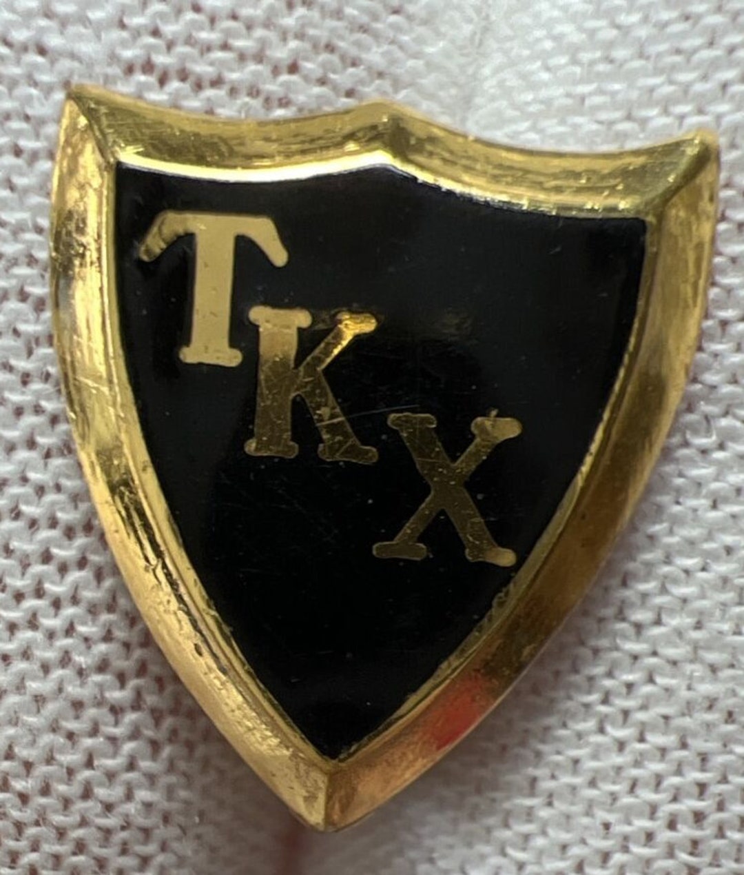 Vintage Gold Black Enamel Tau Kappa Chi Epsilon Concordia Fraternity ...