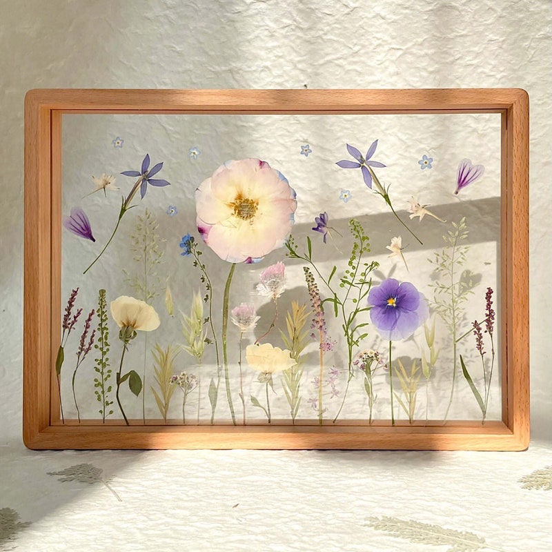 Pressed Flowers in Frame - Etsy