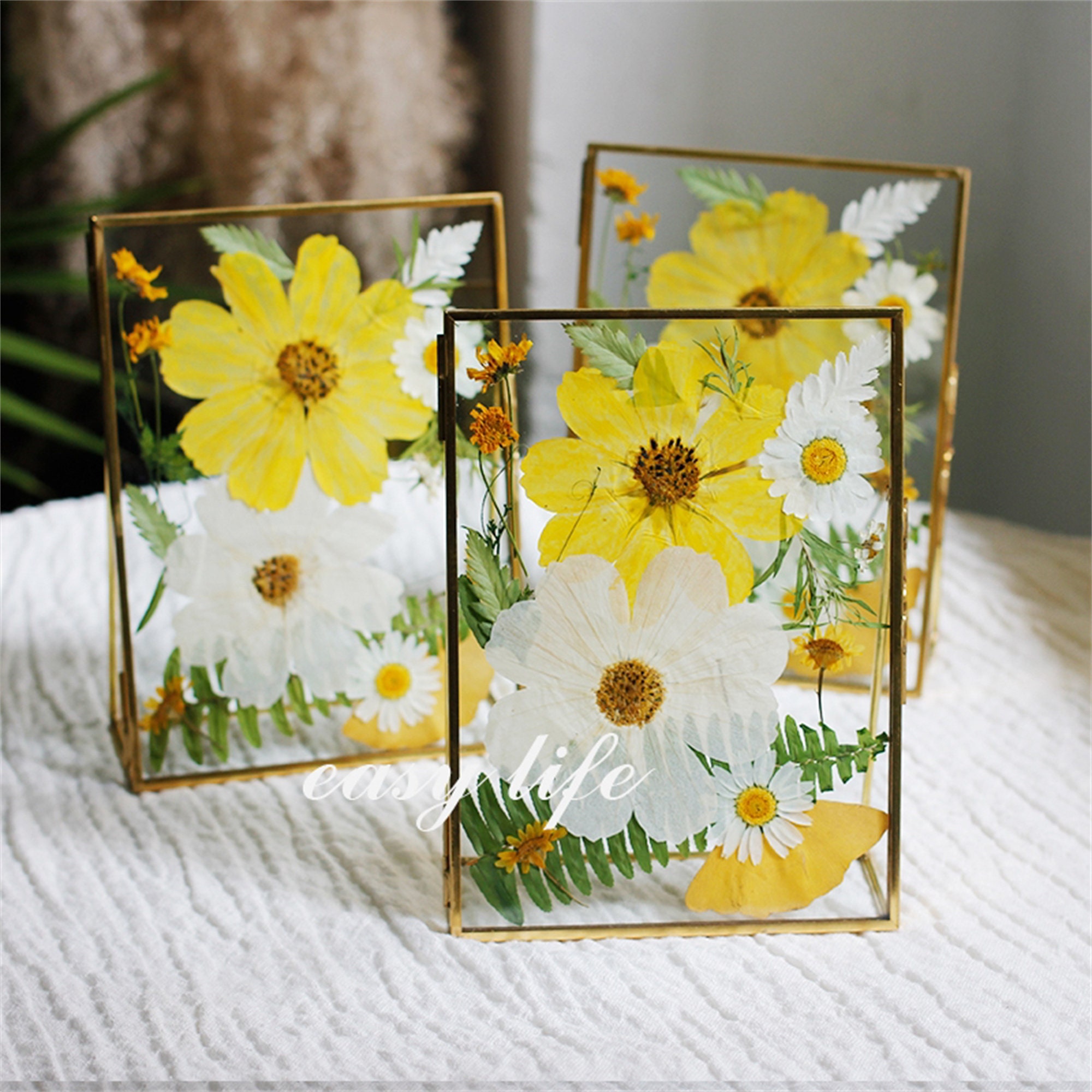 Pressed Flowers Frame,wall Hanging Dried Flower Frame,botanical Art ...